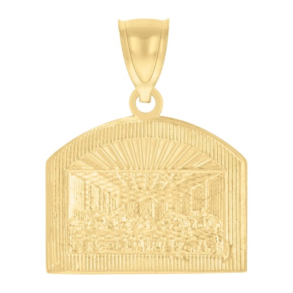 Jewelry | 1kt 10k Yellow Gold Mens Last Supper Religious Charm Pendant ...